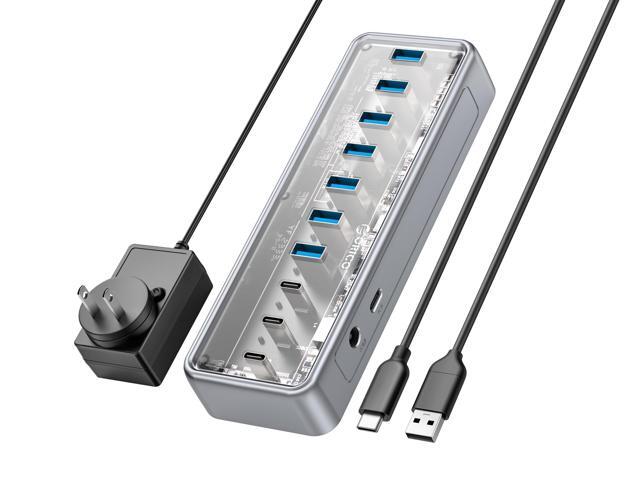 ORICO Metallic Powered USB HUB USB3.1 5Gbps High Speed Transmission 7 USB3.0 Ports 3 USB C ...
