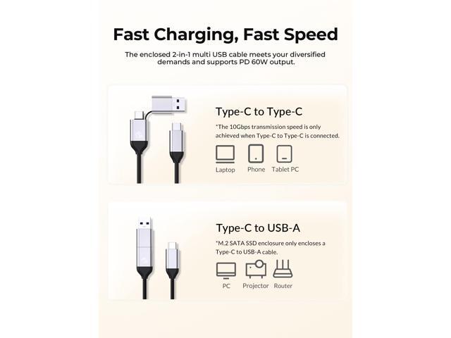 ORICO 5-Bay Hard Drive Enclosure Type-C 5Gbps 2.5/3.5" HDD SSD Multi ...