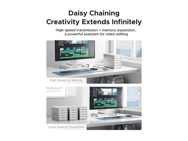 ORICO 5 Bay DAS Hard Drive Enclosure Daisy Chain Type-C USB 3.1 Gen2 ...