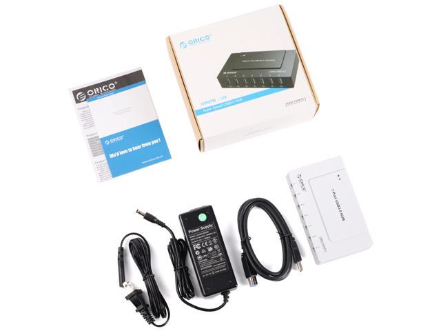ORICO 7 Port USB 3.0 SuperSpeed Hub with 36W Power Adapter - VIA VL812 ...