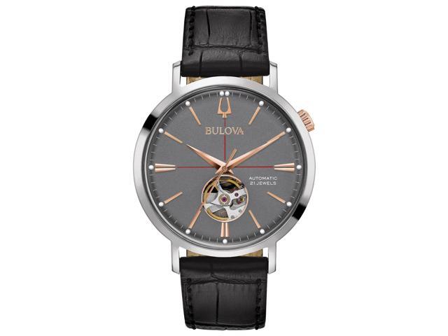 Bulova 98A187 Classic Mens Watch Black 41mm Stainless Steel - Newegg.com