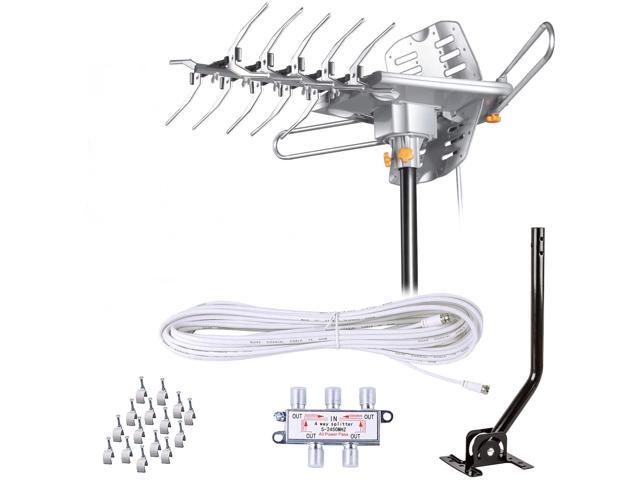 LAVA HD2605 [Newest 2020] Outdoor HD TV Antenna, Remote Controlled ...
