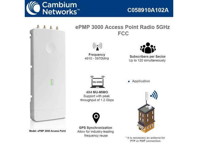 Cambium Networks - C058910A102A - Cambium ePMP 3000 4910-5970MHz 4x4 MU ...