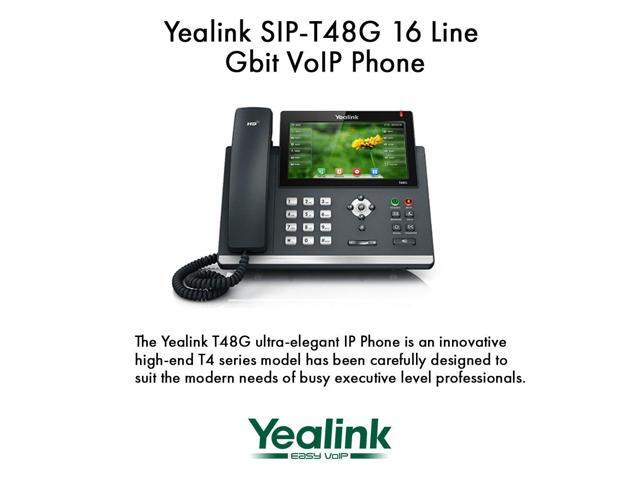 Yealink SIP-T48G Gigabit VoIp Phone with 7-Inch Touch Screen Panel - Newegg.com