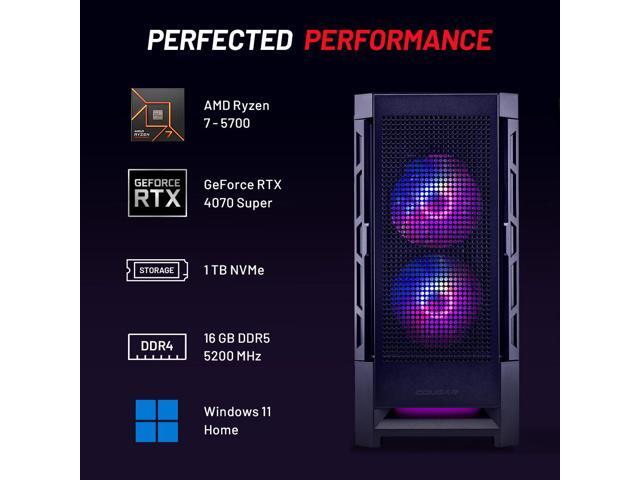 Skytech Blaze Mini Gaming PC, Ryzen 7 5700 3.7 GHz (4.6GHz Turbo Boost ...