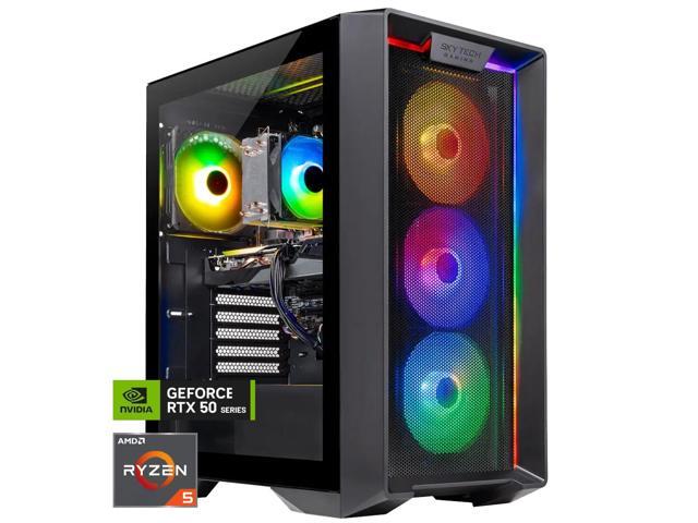 Skytech Nebula Gaming PC Desktop, Ryzen 5 7600 3.8 GHz (5.1GHz Turbo ...