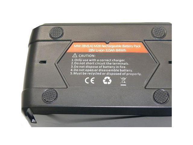 Banshee® Battery For MILWAUKEE 28V M28 V28 48-11-2830 3.0Ah w/ LED ...