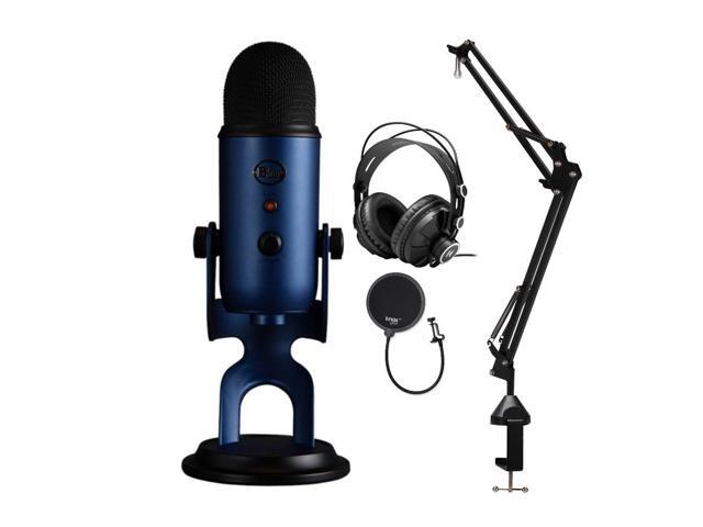 Blue Microphones Yeti USB Microphone (Midnight Blue) with Boom Arm ...