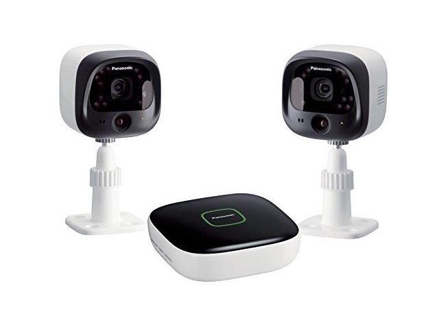 Panasonic KX-HN6002W DIY Indoor/Outdoor Home Surveillance Camera Kit ...