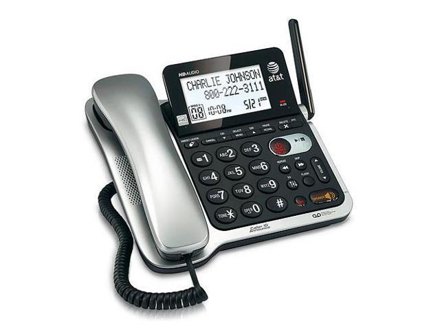 AT&T CL84202 DECT 6.0 Digital Expandable 3 Handset Corded / Cordless ...
