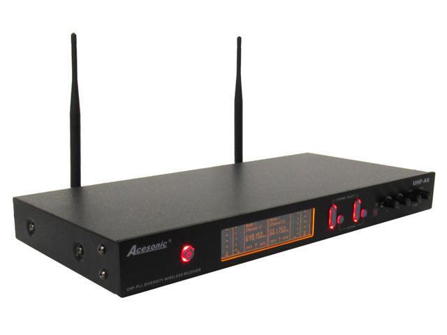 Acesonic UHF-A6 Commercial UHF True Diversity Wireless Microphone ...