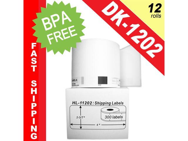 BROTHER-Compatible DK-1202 Shipping Labels (2-3/7" x 4"; 62mm*100mm ...
