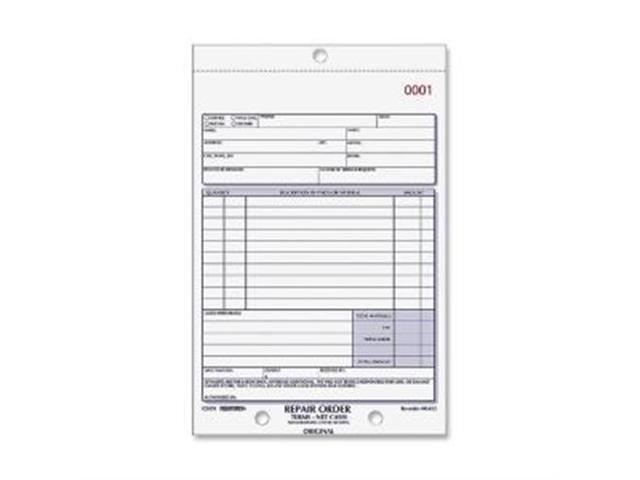 Rediform 3-pt Carbonless Repair Order Book 50 Sheet(s) - 3 Part ...