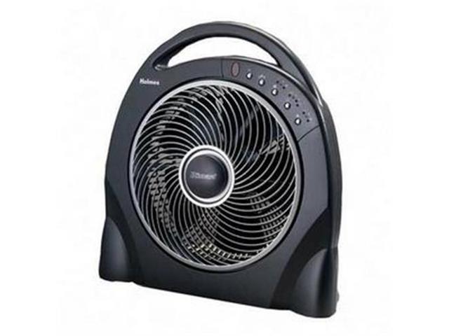 Holmes HAPF623RUC 12 Inch Oscillating Floor Fan w/Remote- Breeze Modes ...