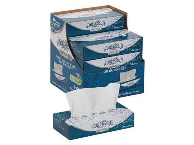 White Facial Tissue, 10 Pack, 125 Sheets/ Pack GEORGIA-PACIFIC 4836014 ...