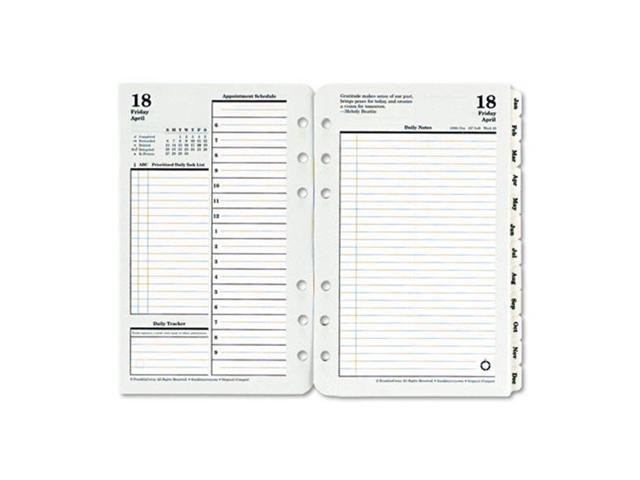 Franklin Covey 35414 Compact Planner Refill, Daily - 1 Year - Double ...