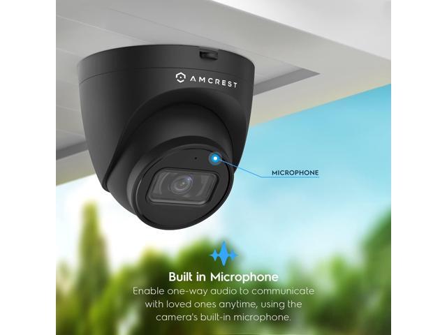 Amcrest 5MP Turret POE Camera, UltraHD Outdoor IP Camera POE with Mic/Audio, 5-Megapixel ...