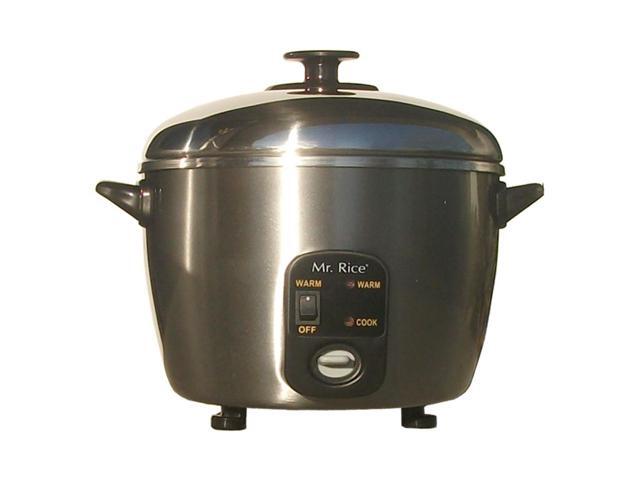 3 Cups Stainless Steel Rice Cooker And Steamer By Sunpentown - Newegg.com