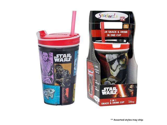 Snackeez Jr. 2-in-1 Snack & Drink Cup (Assorted Designs) 2 Pack ...
