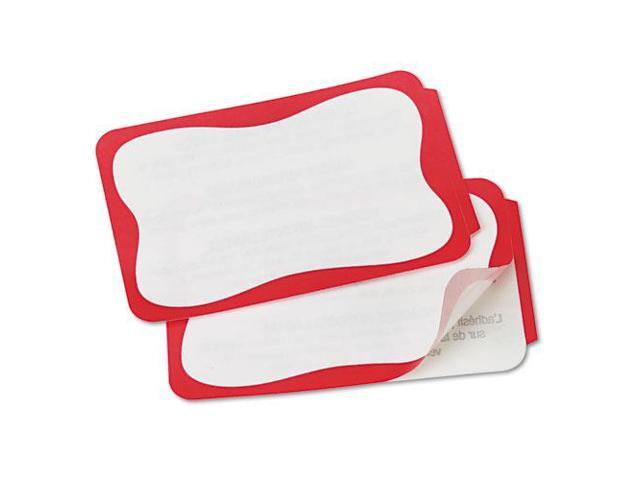 Self-Adhesive Name Badges, 2 x 3-3/8, Red, 100/Pack - Newegg.com