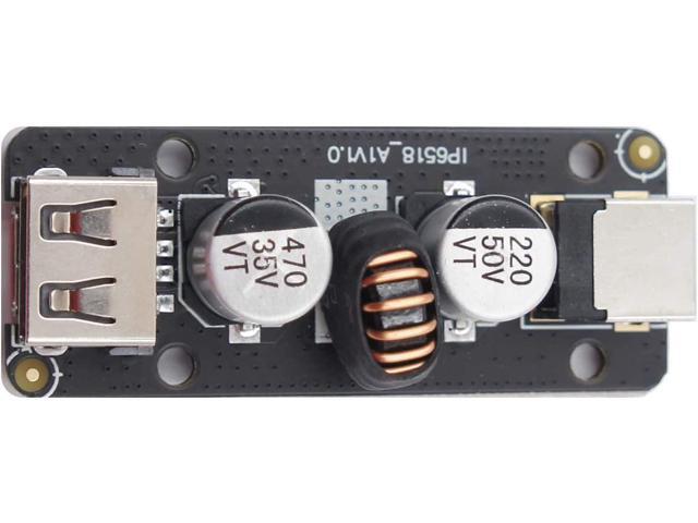 JacobsParts 45W 12V/24V DC to USB Type C PD & Type A QC3.0 DC Fast Charge Step-Down Buck Power ...