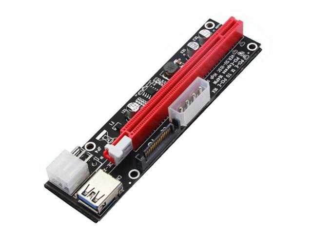 PCI-E 1x to 16x Powered USB3.0 GPU Riser Extender Adapter Card - Newegg.com