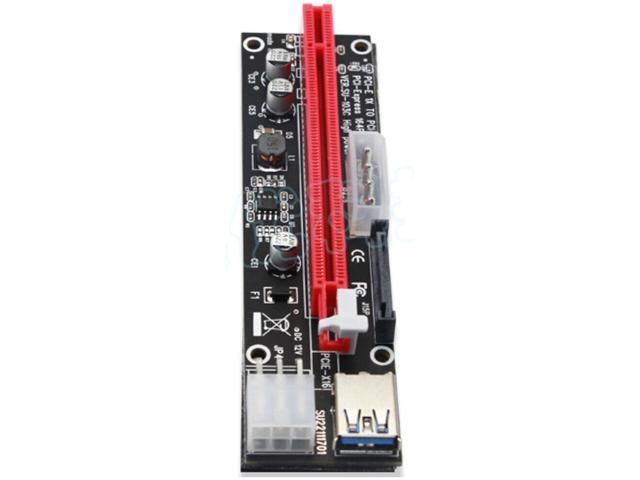 PCI-E 1x to 16x Powered USB3.0 GPU Riser Extender Adapter Card - Newegg.com