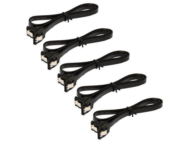 SATA III Cable 6Gbps 90 Degree Right Angle Locking Latch 18 Inches for ...