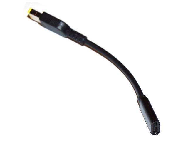 USB-C Type C to Square Tip for Lenovo ThinkPad IdeaPad Yoga Power ...