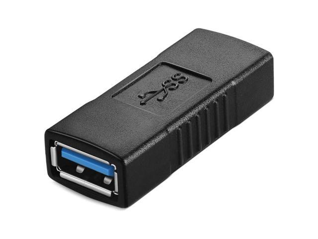USB 3.0 Type A Female to Female Extension Connector Adapter F/F, Black ...