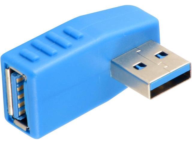Right Angle USB 3.0 to Left Facing Vertical Female Adapter Coupler ...