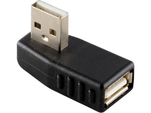 Right Angle USB Male to RIght Facing Vertical Female Adapter Coupler ...