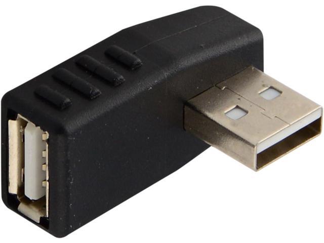 Right Angle USB Male to Left Facing Vertical Female Adapter Coupler ...