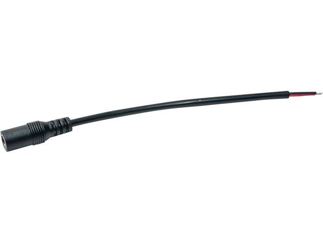 DC Power Pigtail Female Barrel Jack 6-inch Wire Cable 5.5mm x 2.1mm for ...