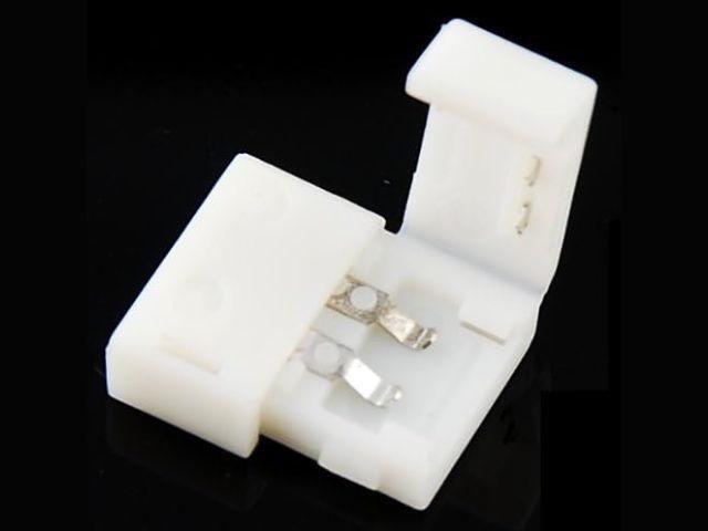 ABI 10x 8mm 2-pin Solderless Clip-on Coupler Connector for 3528 LED ...
