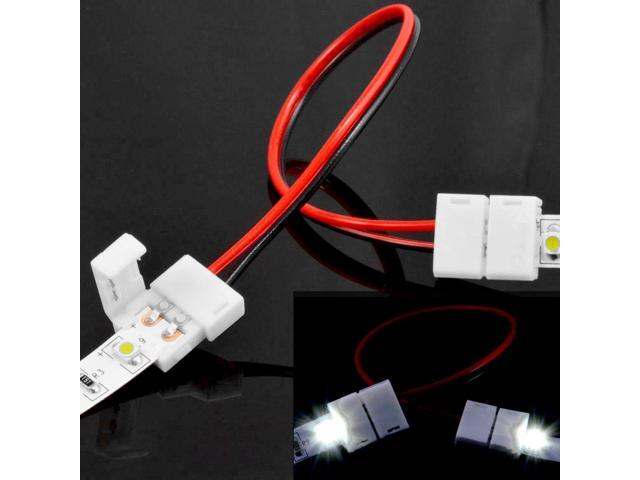 ABI 8mm 6-Inch 2-Wire Solderless Flexible Coupler for 3528 LED Strip ...
