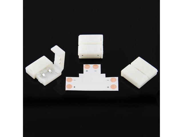 5-pack 10mm T-shaped Solderless Splitter Coupler Connector for 5050 LED ...