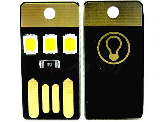 2pcs USB LED Portable Night Light Bright Mini Keychain Camping Car Lamp ...