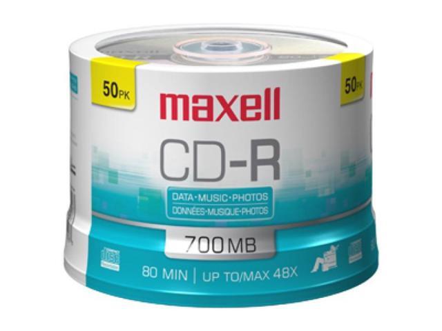 Maxell MaxData CD-R Music 80min Recordable Discs (50 Disc Spindle ...