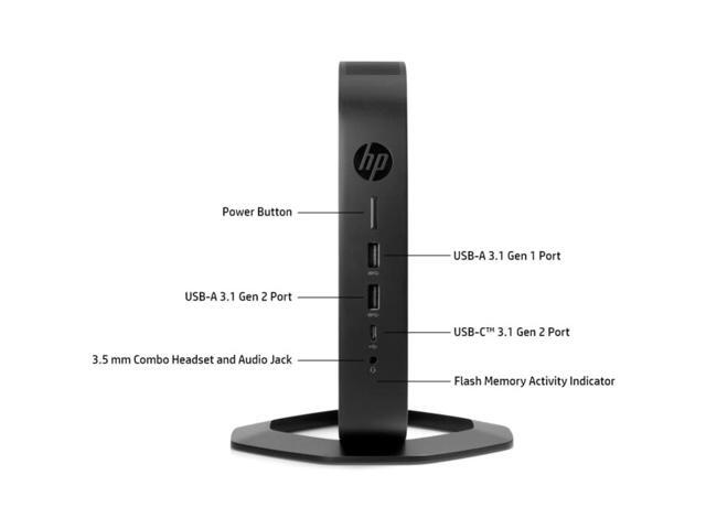 HP t740 Thin Client - AMD Ryzen V1756B Quad-core (4 Core) 3.25 GHz ...