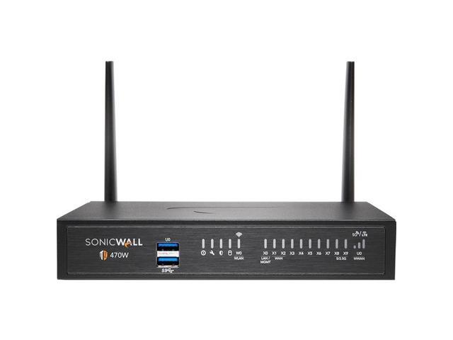 SonicWall TZ470W Wireless Firewall (Gen 7) w/ Secure Upgrade Plus (2 ...