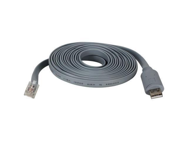 PowerKing 6ft USB to RJ45 Cisco RS232 Serial Rollover Cable UR-2000M2 ...