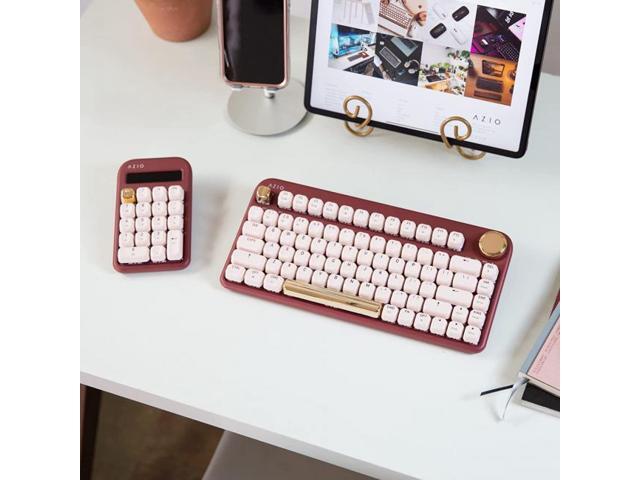 AZIO IZO Wireless Bluetooth Mechanical Keyboard Baroque Rose - Newegg.com