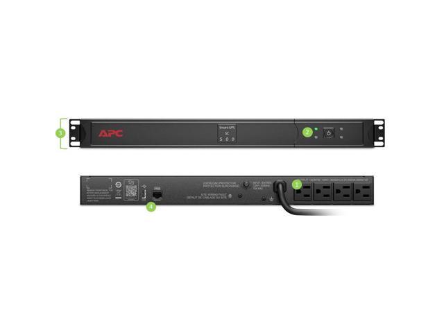 APC by Schneider Electric Smart-UPS 500VA Rack-mountable UPS - 1U Rack ...