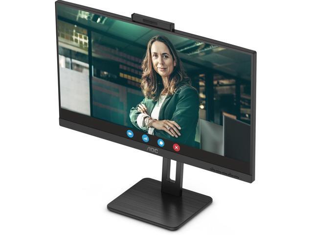 AOC Q27P3CW 27" Webcam WQHD WLED LCD Monitor - 16:9 - Textured Black ...