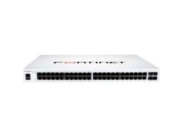 fortinet fortiswitch 100 fs-148f-poe ethernet switch - 48 ports ...