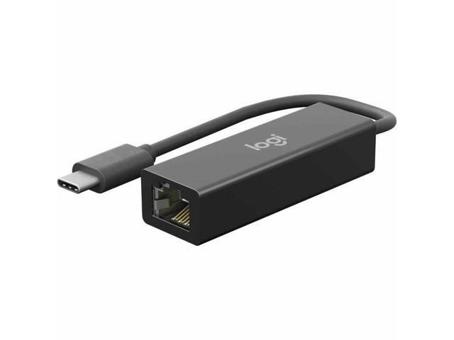 Logitech USB-C to Ethernet Adapter - USB Type C - 125 MB/s Data ...