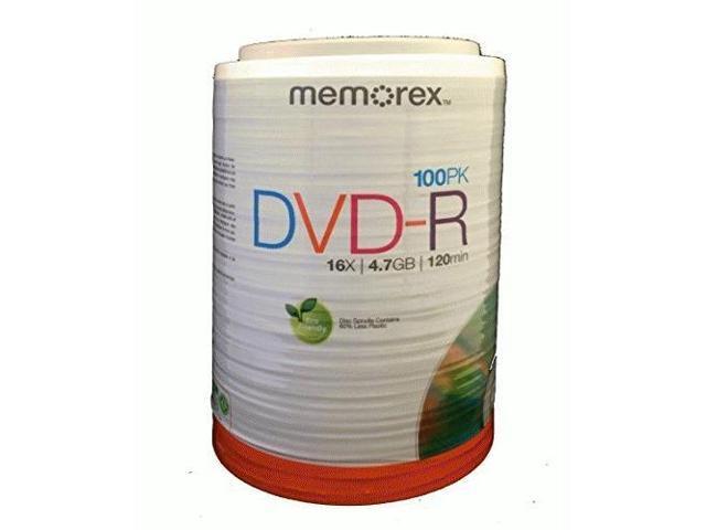 Memorex DVD-R 32020034420 4.7GB 16X 4-Lang 100/pk Tote - Newegg.com