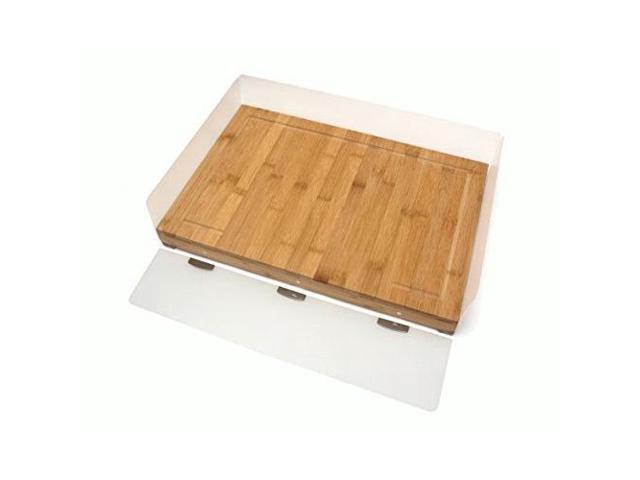 Lipper International Bamboo Edge Guard Cutting Board with 4 Magnetic ...