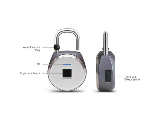 Aluratek Bio-Key TouchLock XL All Weather Keyless Bio-Lock with ...